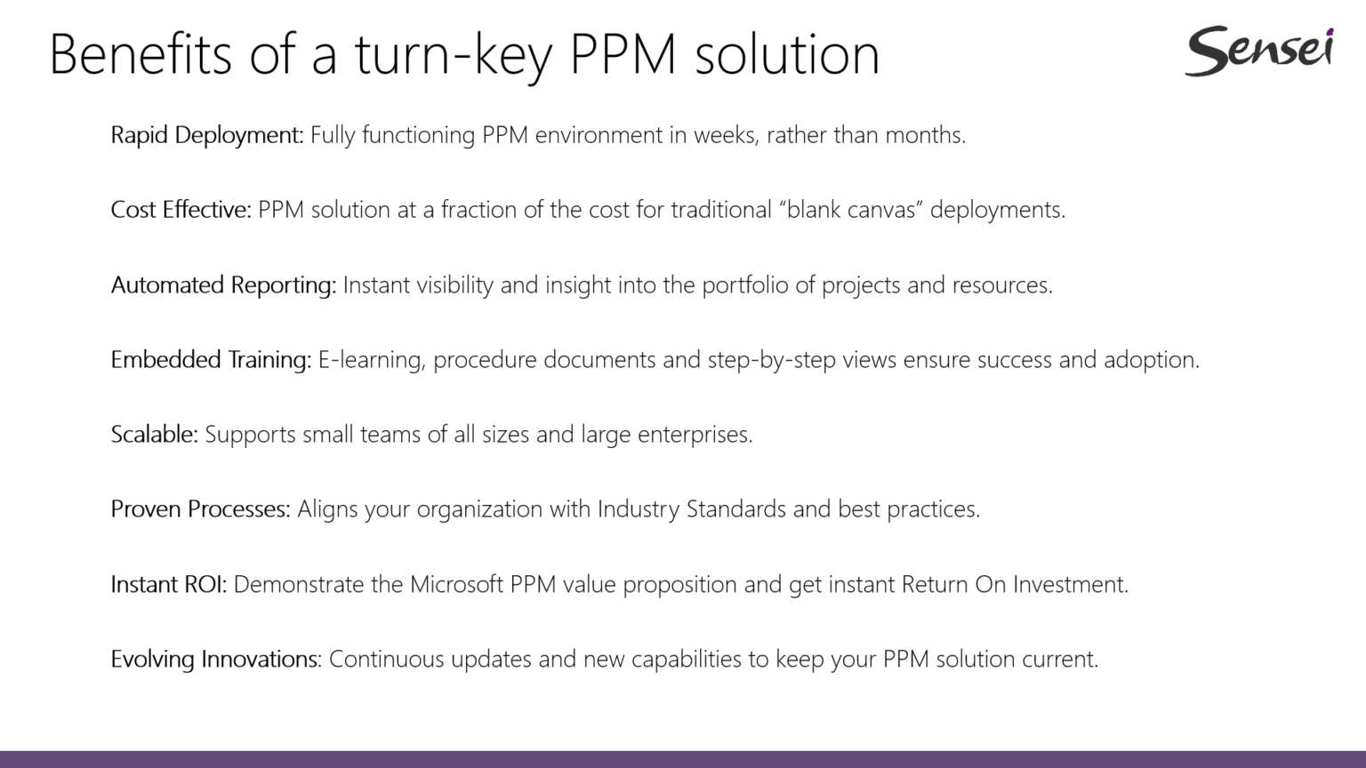 7 Questions to ask when choosing a PPM solution – Sensei Project Solutions™